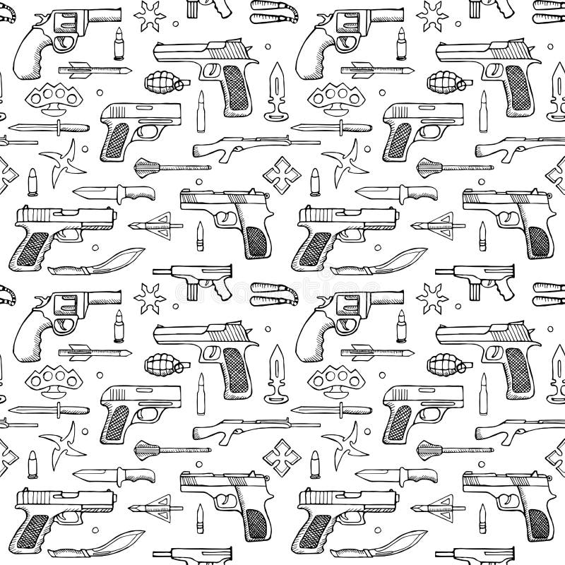 Guns Pattern Stock Illustrations – 665 Guns Pattern Stock Illustrations ...
