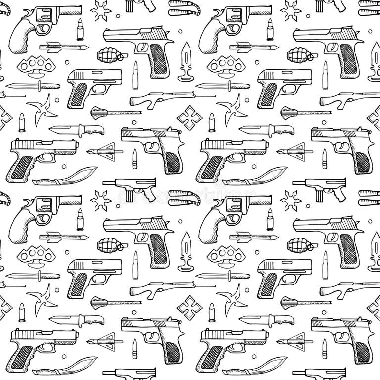 Guns Doodle Stock Illustrations – 142 Guns Doodle Stock Illustrations ...