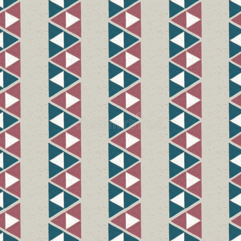 Seamless Hand Drawn Geometric Pattern Stock Vector - Illustration of ...