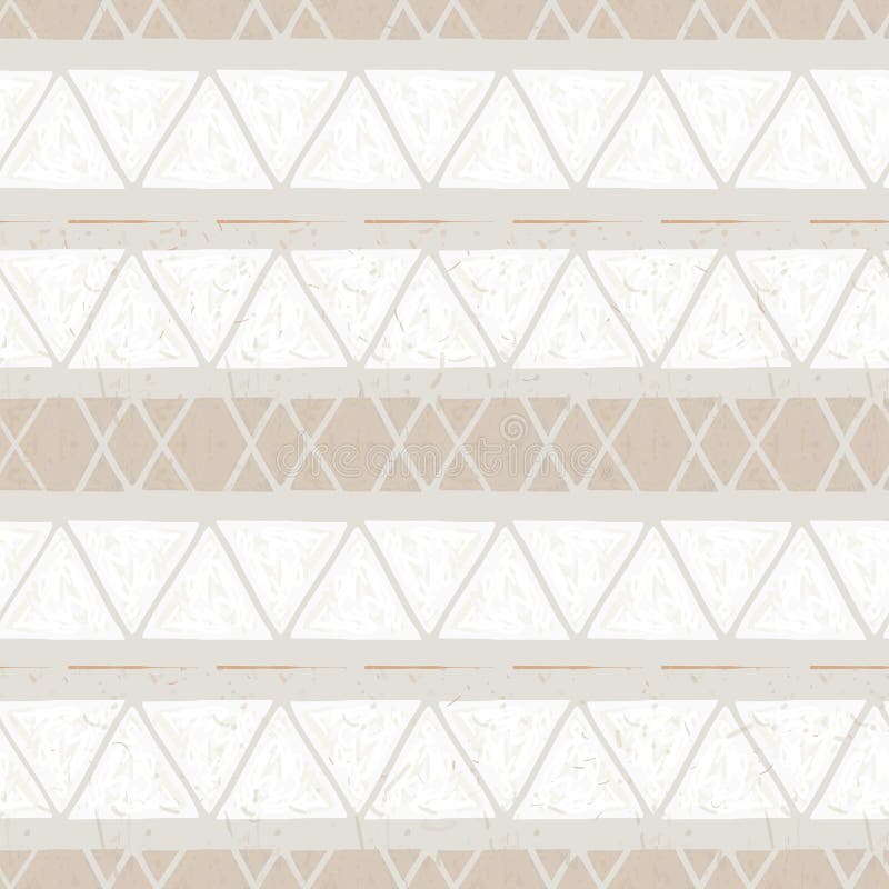 Seamless Hand Drawn Geometric Pattern Stock Vector - Illustration of ...