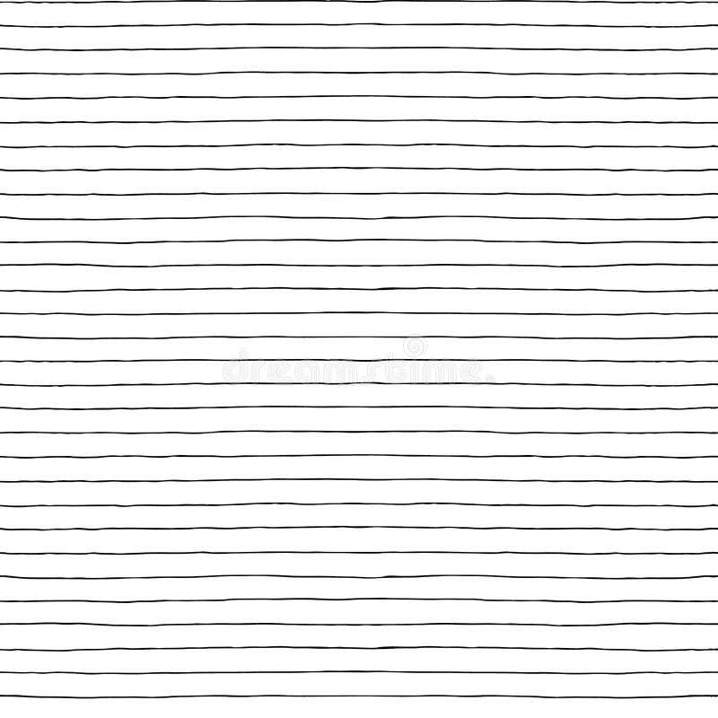 Seamless Hand Drawn Minimalistic Striped Pattern Stock Vector ...