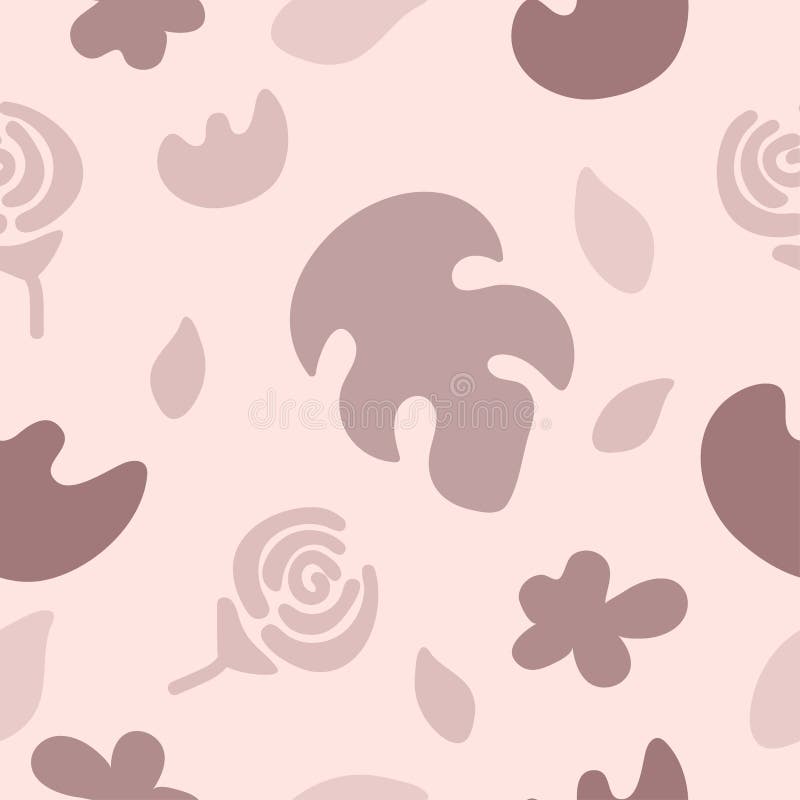 Seamless Hand Drawn Pattern. Abstract Modern Monochrome Shapes and ...