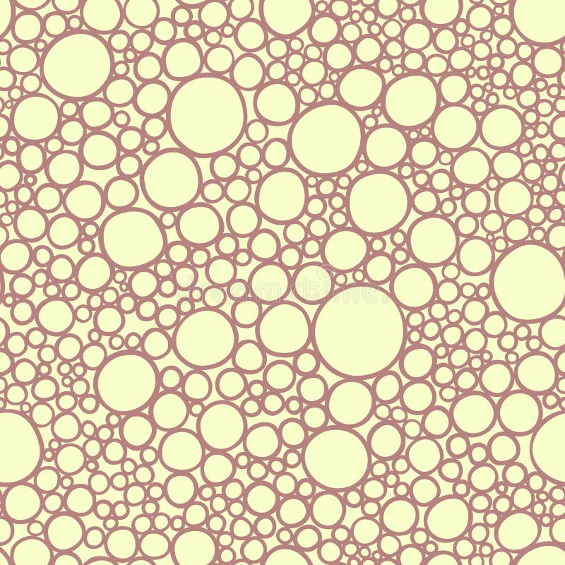 Seamless Hand-drawn Pattern with Bubbles. Stock Vector - Illustration ...