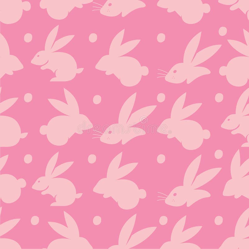 Pink Bunny Seamless Pattern Stock Illustrations – 6,109 Pink Bunny ...