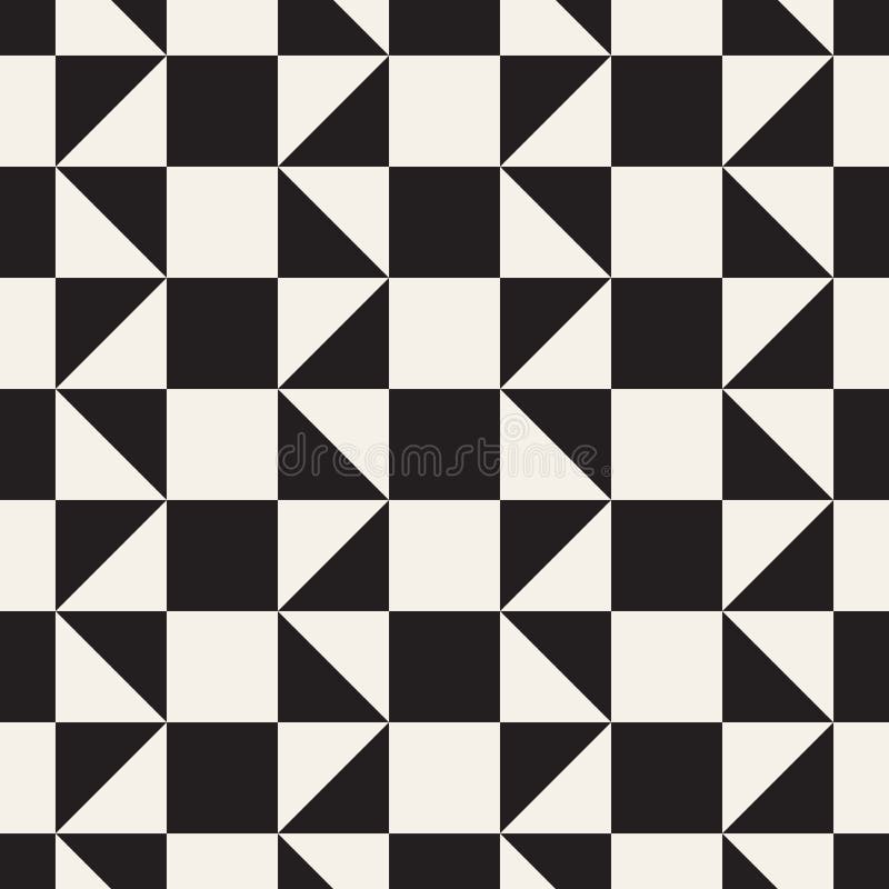 Seamless Hand Drawn Style Chevron Pattern in Black and White. Stock ...