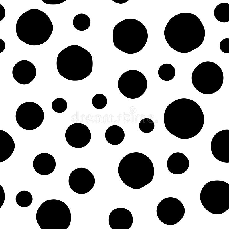 Seamless Handmade Vector Background. Many Circles of Different Sizes ...