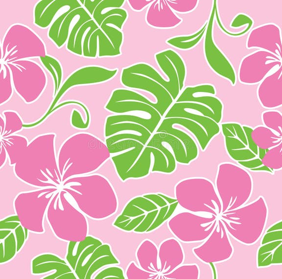Seamless Hawaiian Print Pattern Tile Stock Illustrations – 7,497 ...