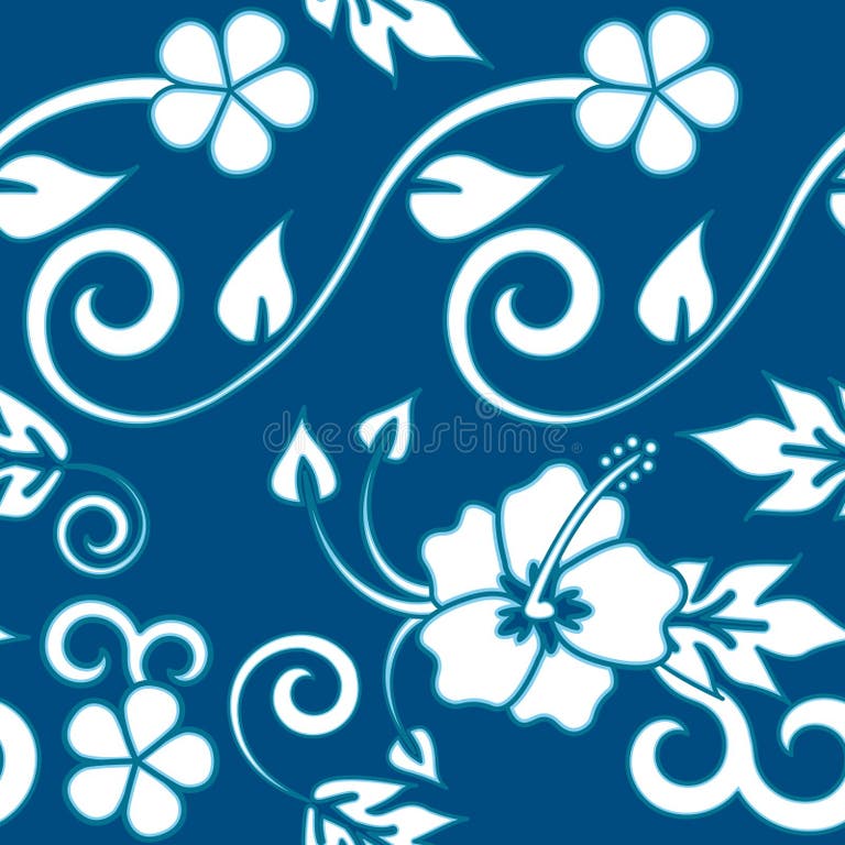Hawaiian Floral Pattern Stock Illustrations – 60,841 Hawaiian Floral ...