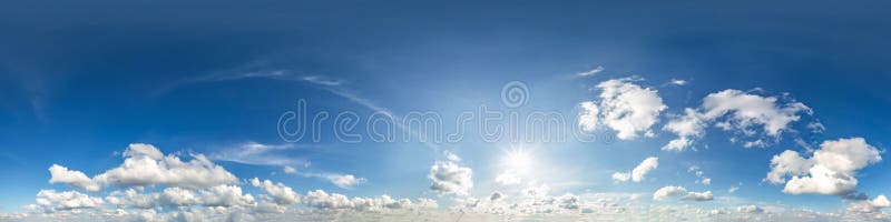 Seamless Hdri Panorama 360 Degrees Angle View Blue Sky with Beautiful ...