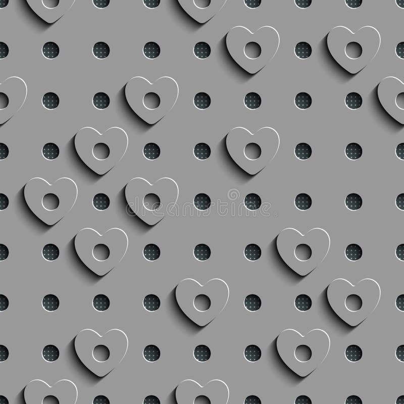 Seamless Heart Pattern stock vector. Illustration of regular - 92654912