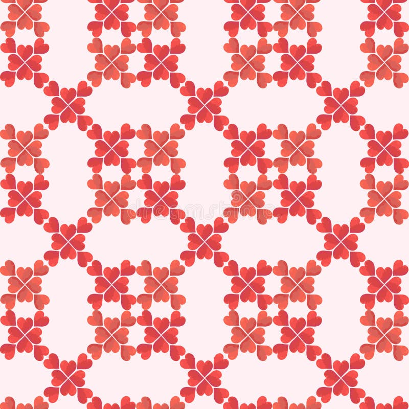 Seamless Heart Pattern.Heart Design for Fabrics. Vector Illustration ...