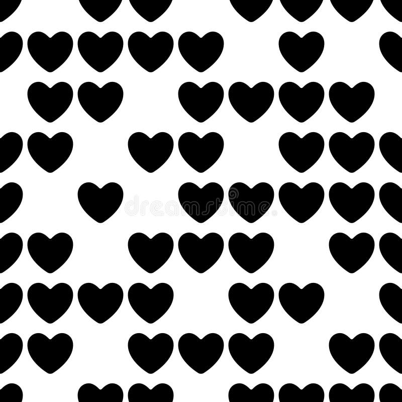 Seamless Heart Pattern stock vector. Illustration of repeat - 94437702