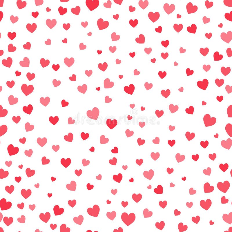 Seamless Heart Shape Pattern Stock Vector - Illustration of valentines ...