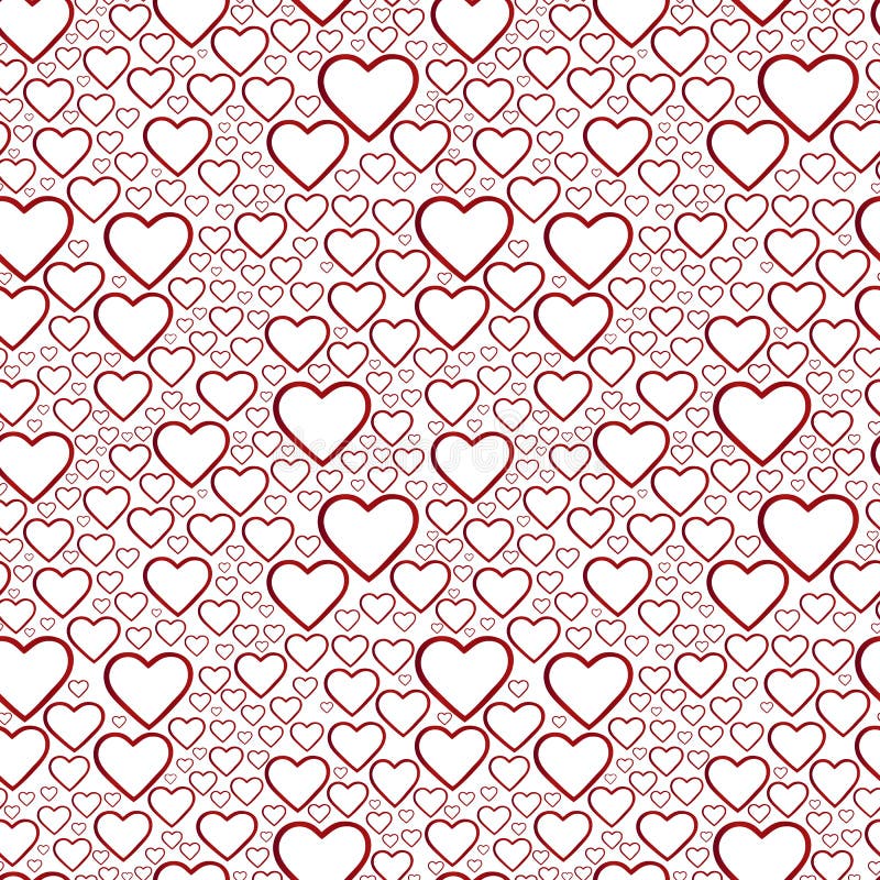Seamless Hearts Background Stock Illustrations – 96,640 Seamless Hearts ...