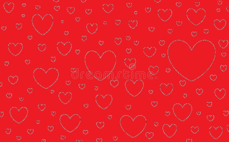 A Seamless Hearts Pattern stock illustration. Illustration of abstract ...
