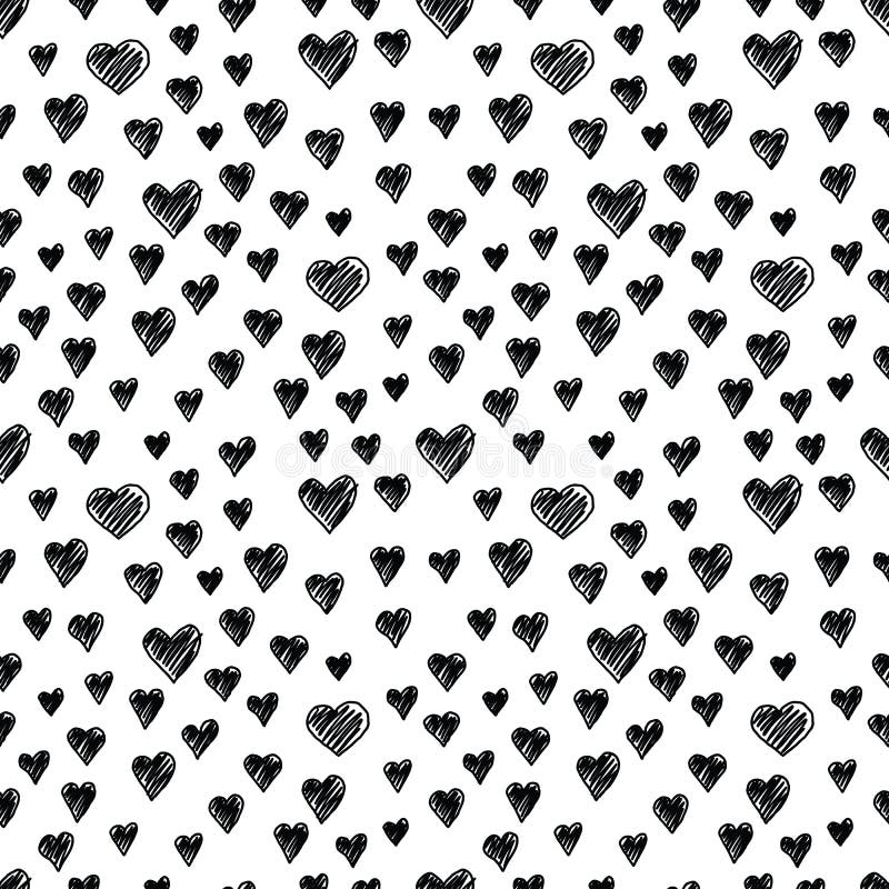 Seamless hearts pattern stock vector. Illustration of pattern - 86282703
