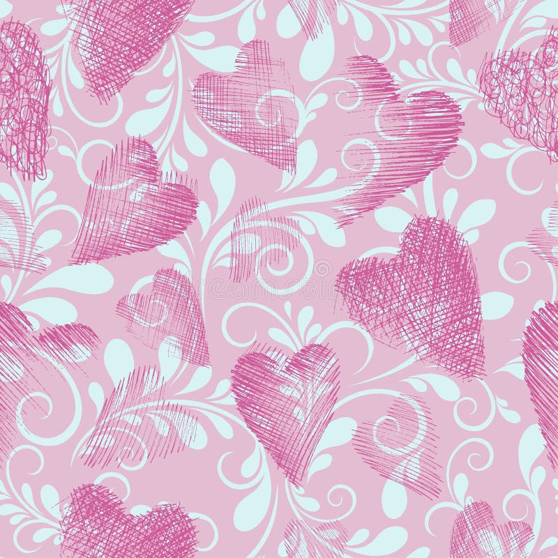 Pink Seamless Background for Girls Stock Vector - Illustration of ...