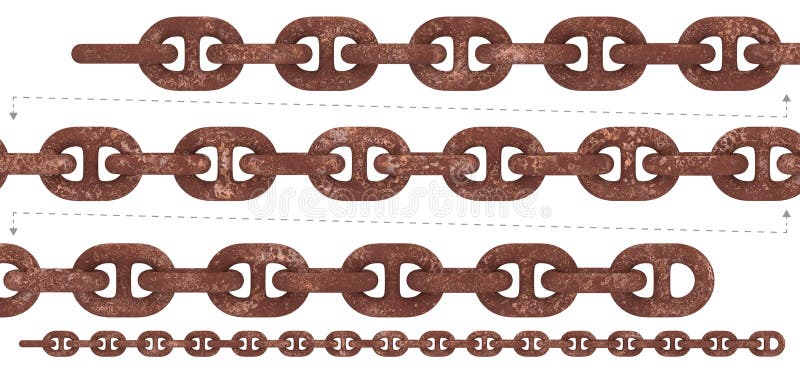 Heavy chains hang curved stock illustration. Illustration of heavy ...