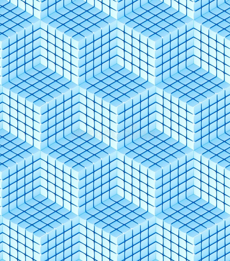 Seamless Hexagon Cube Background Texture Stock Illustration ...