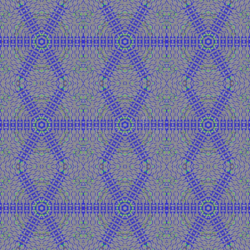 Seamless Hexagon and Diamond Pattern Gray Dark Blue Stock Illustration ...