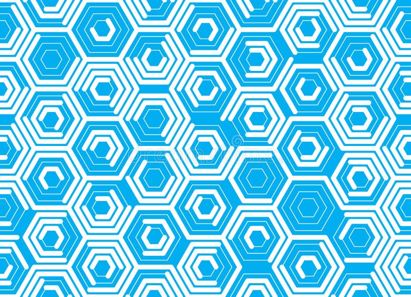 Seamless Hexagon Pattern stock vector. Illustration of modern - 91965146