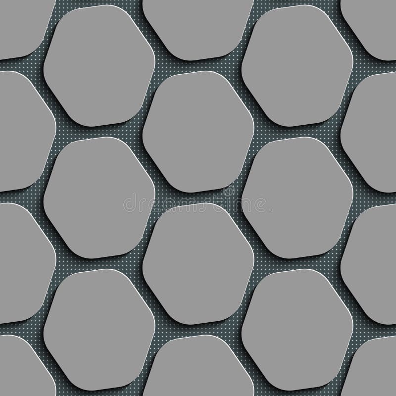 Seamless Hexagon Pattern stock vector. Illustration of delicate - 89238617