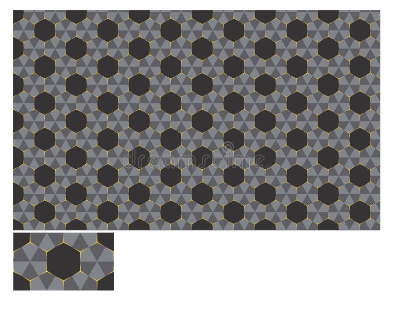 Seamless Hexagons Geometric Pattern Texture. Stock Vector ...