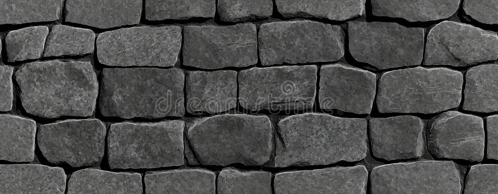 Dark Grey Stone Wall Texture Background Seamless Pattern Rustic Rough ...