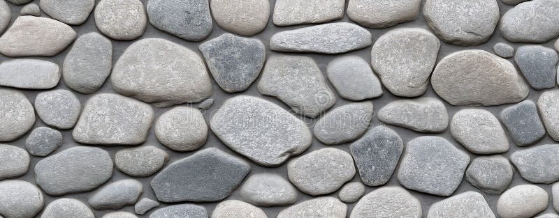 Gray River Rock Wall Texture Seamless Stone Background AI Generated ...