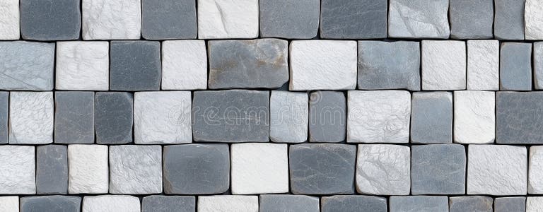 Grey and White Stone Wall Texture Rustic Seamless Background AI ...