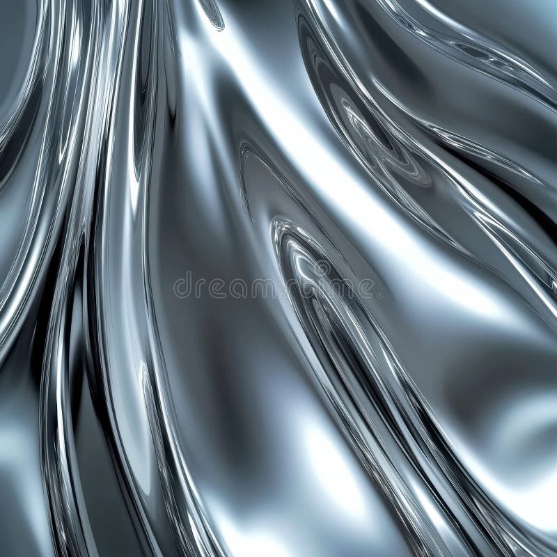Seamless High-tech Metallic Texture with Chrome Reflections and ...