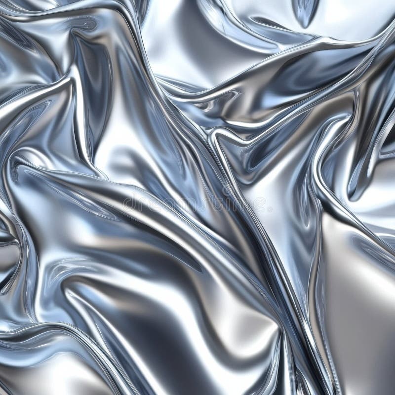 Seamless High-tech Metallic Texture with Chrome Reflections and Soft ...