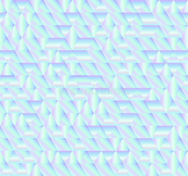 Seamless Holographic Round Shapes Pattern Background Vector. Col Stock ...