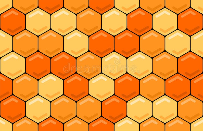 Seamless Honeycomb Pattern stock vector. Illustration of cell - 320293595