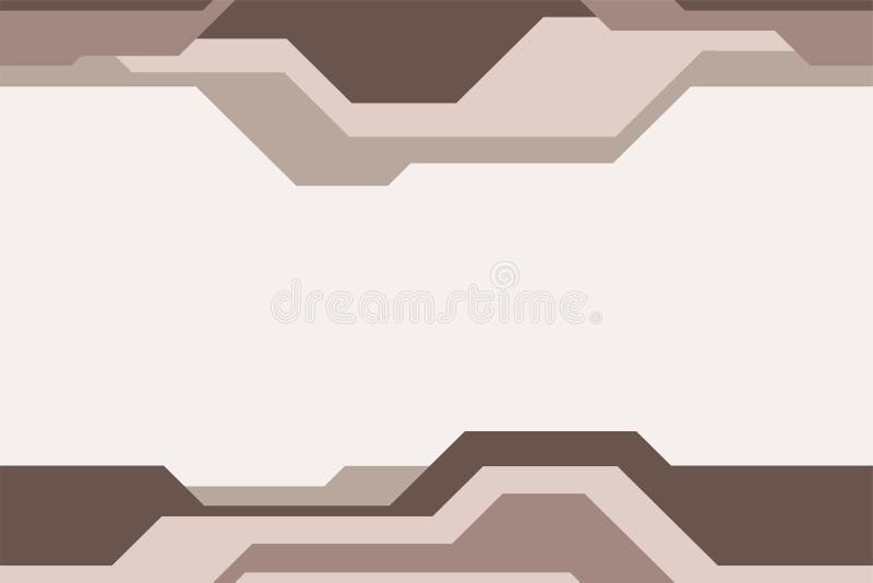 Seamless Horizontal Border Pattern with Kangaroos and Smooth Round ...