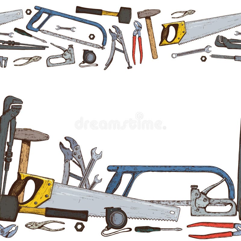 Engineering Tools Border Stock Illustrations – 143 Engineering Tools ...