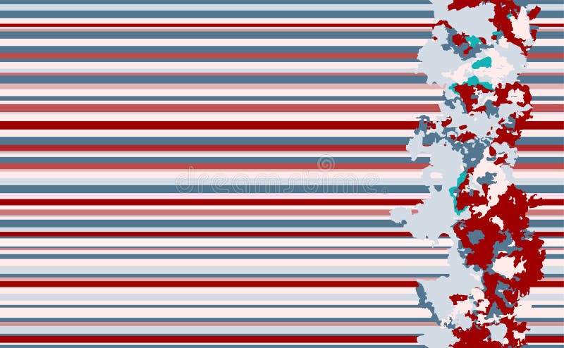 Seamless Horizontal Lines Pattern. Vector Red Background Stock Vector ...