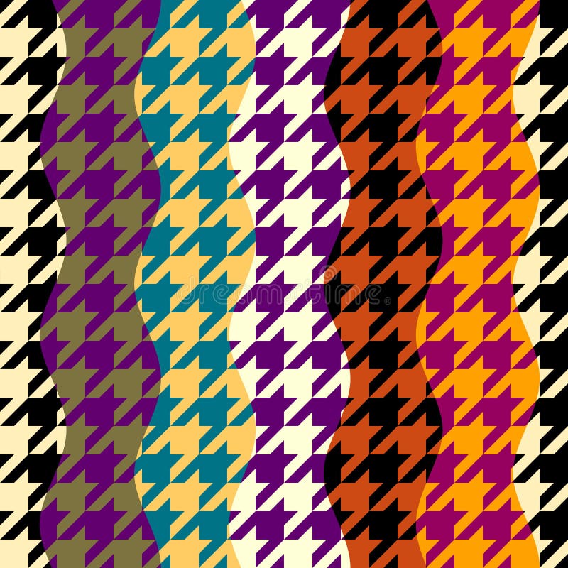 Seamless Hounds-tooth Pattern Stock Vector - Illustration of dogstooth ...