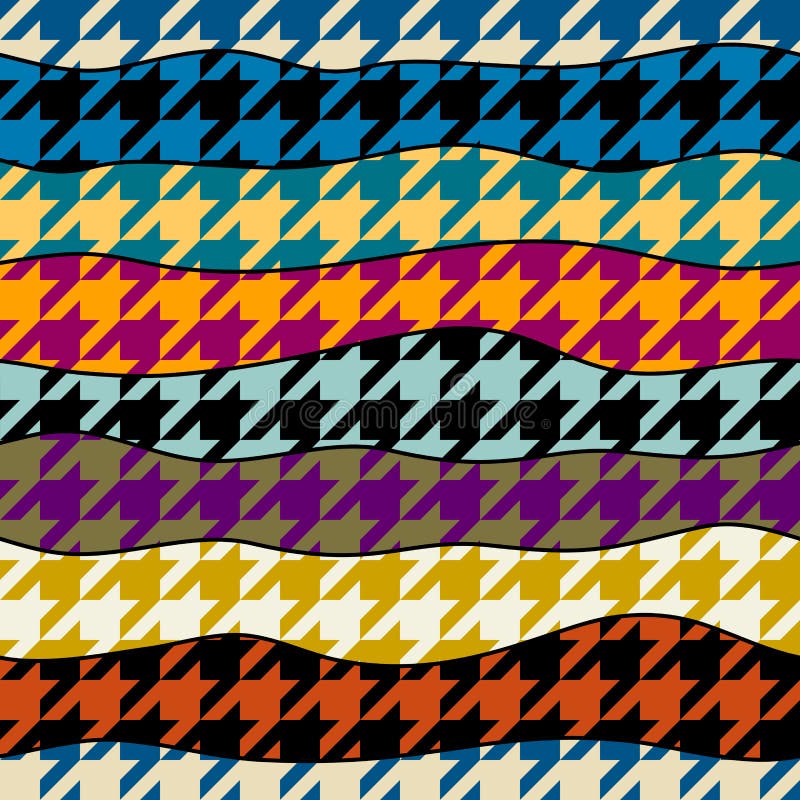 Seamless Hounds-tooth Pattern Stock Vector - Illustration of quilt ...