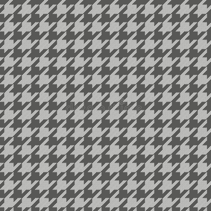 Seamless Houndstooth Pattern Dark Grey and White Stock Vector ...