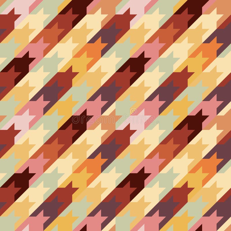 Seamless Houndstooth Vector Pattern. Classical English Checkered ...