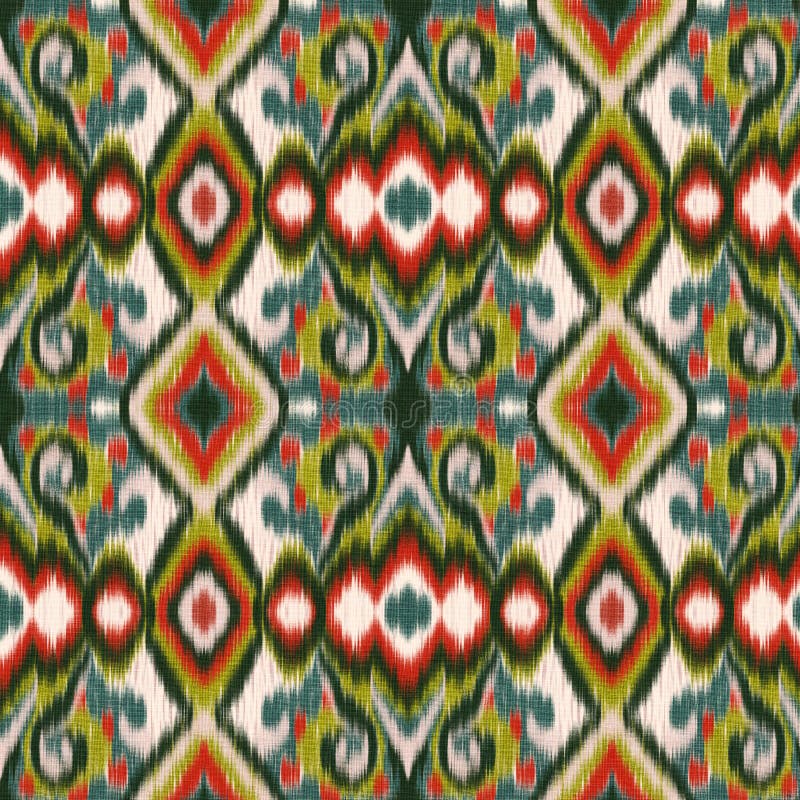 Seamless Ikat Pattern stock photo. Image of batik, african - 236594538