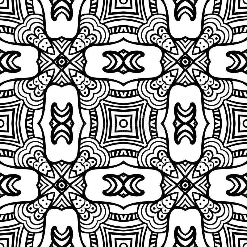 Seamless pattern stock vector. Illustration of drawing - 117520359