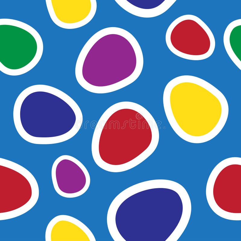 Green-violet Oval Seamless Abstract Background. Stock Illustration ...