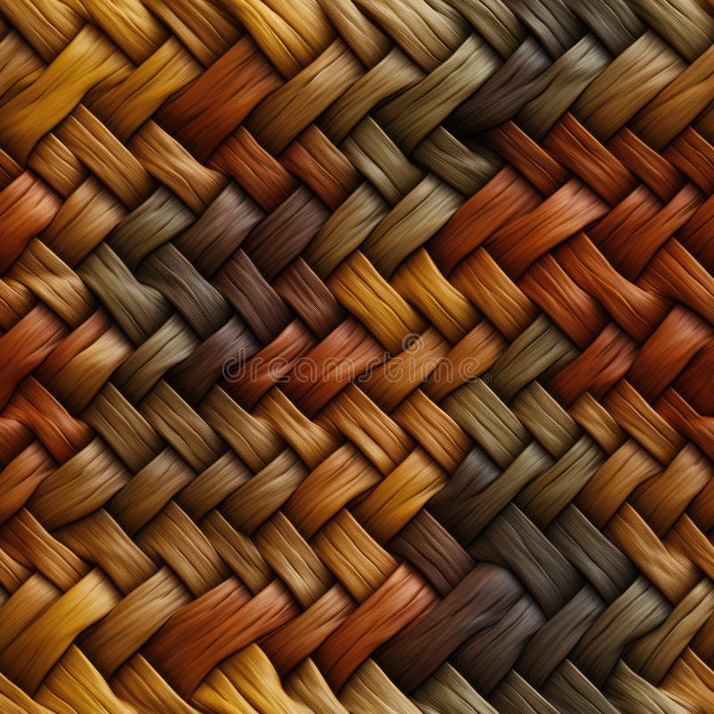 Hay Interweaved Seamless Colorful Pattern Illustration Stock ...