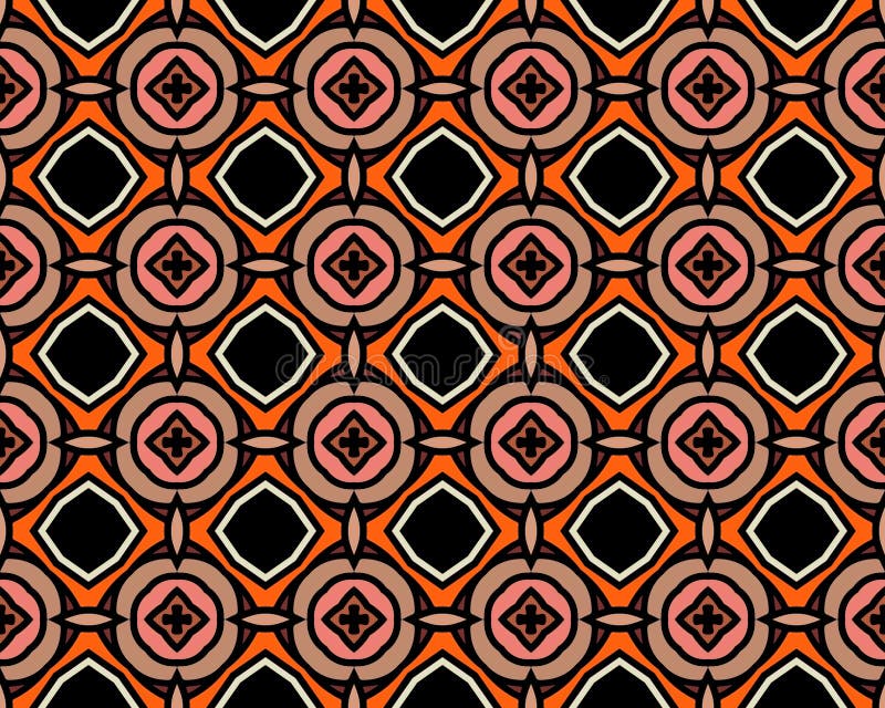 Seamless Illustration of Colorful Tile Pattern for Background or ...