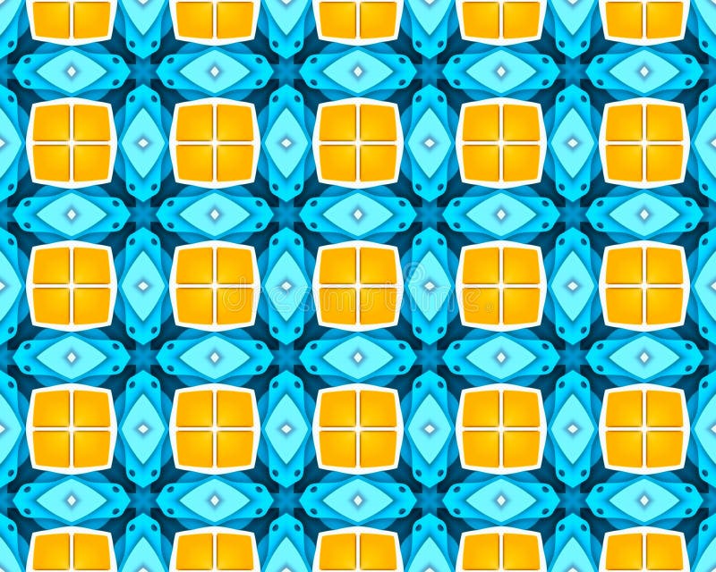 Seamless Illustration of Colorful Tile Pattern for Background or ...