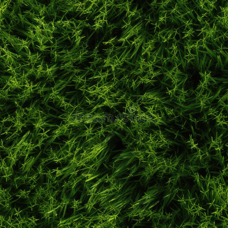 A Seamless Pattern of Green Grass Lawn Stock Image - Image of ground ...
