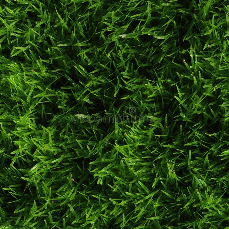 A Seamless Pattern of Green Grass Lawn Stock Illustration ...