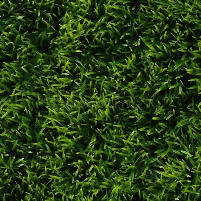 A Seamless Pattern of Green Grass Lawn Stock Photo - Image of leaf ...